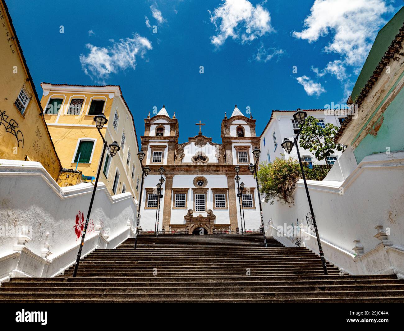 03.02.2025 Salvador de Bahia, Brazil. The Church Igreja do Santíssimo ...