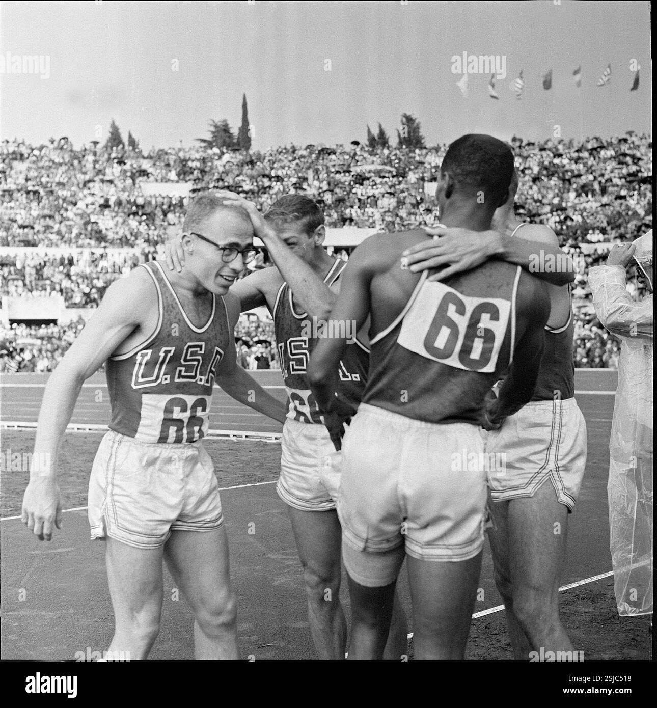 Rom 1960: Final 4x400m Staffel, Sieger USA#Rome 1960: final 4x400m ...