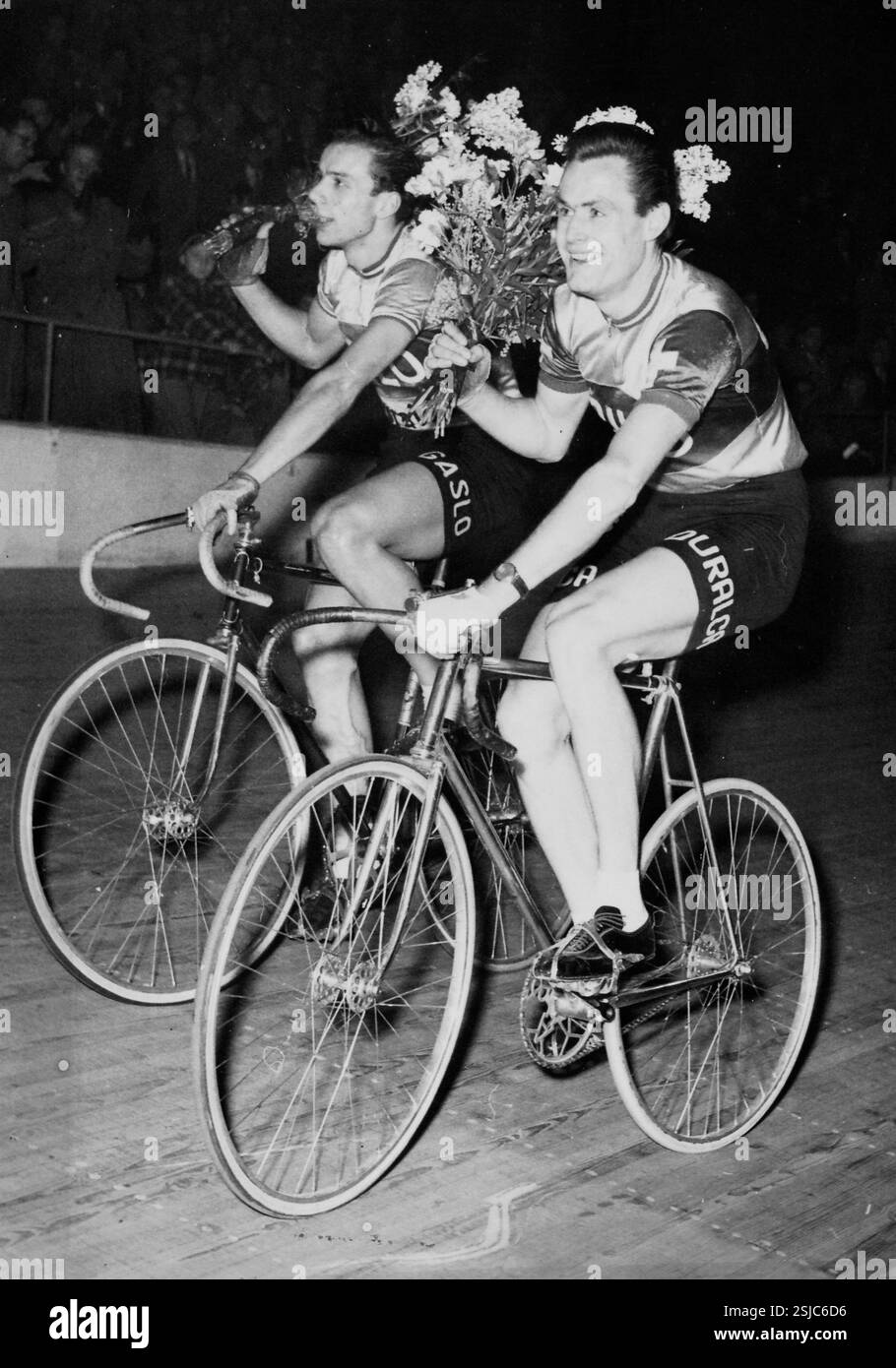Sprinter-Schweizermeister 1957: Lucien Gillen und Armin von Büren# ...