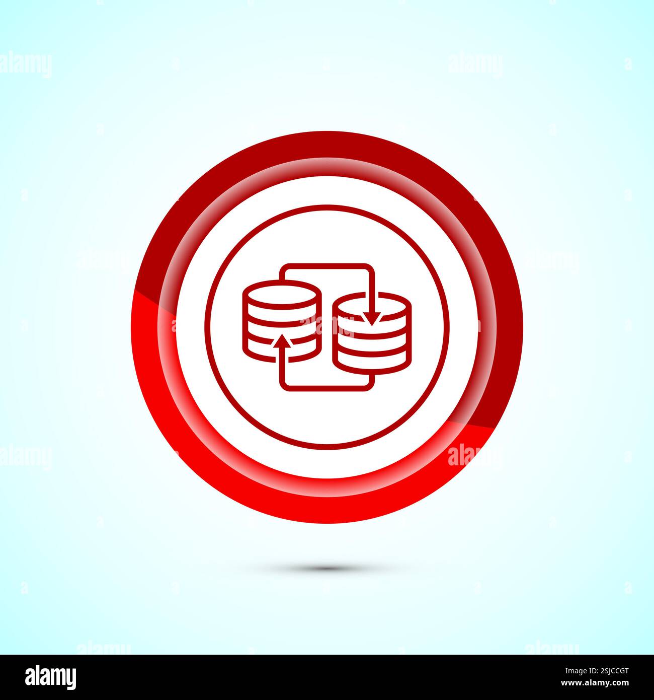 Data exchange icon design illustration, Data transfer sign for apps and ...