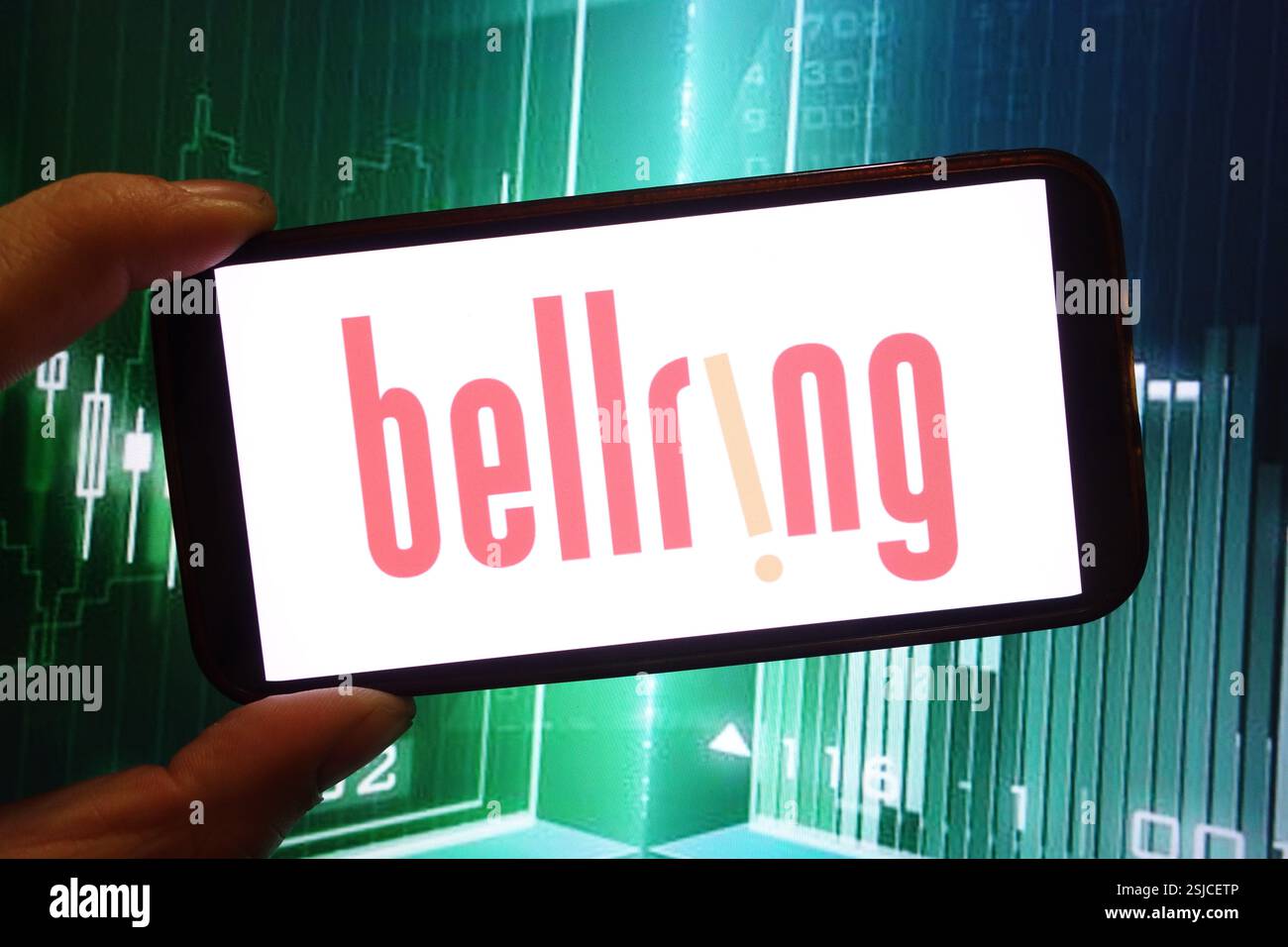 Poland. 7th Feb, 2025. In this photo illustration, the BellRing Brands ...