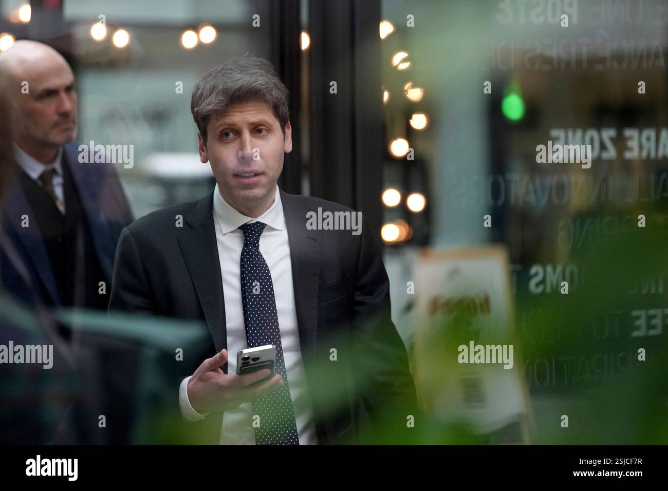 Sam Altman, CEO of OpenAI, at Station F, during an event on the ...