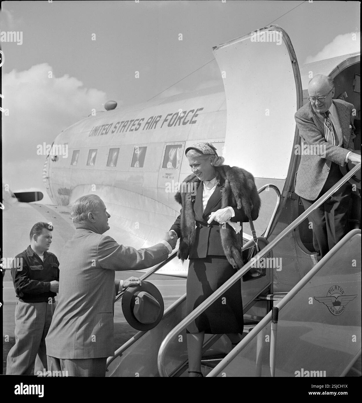 Jacqueline Cochran, US Fliegerin, 1952#Jacqueline Cochran, US Pilot ...