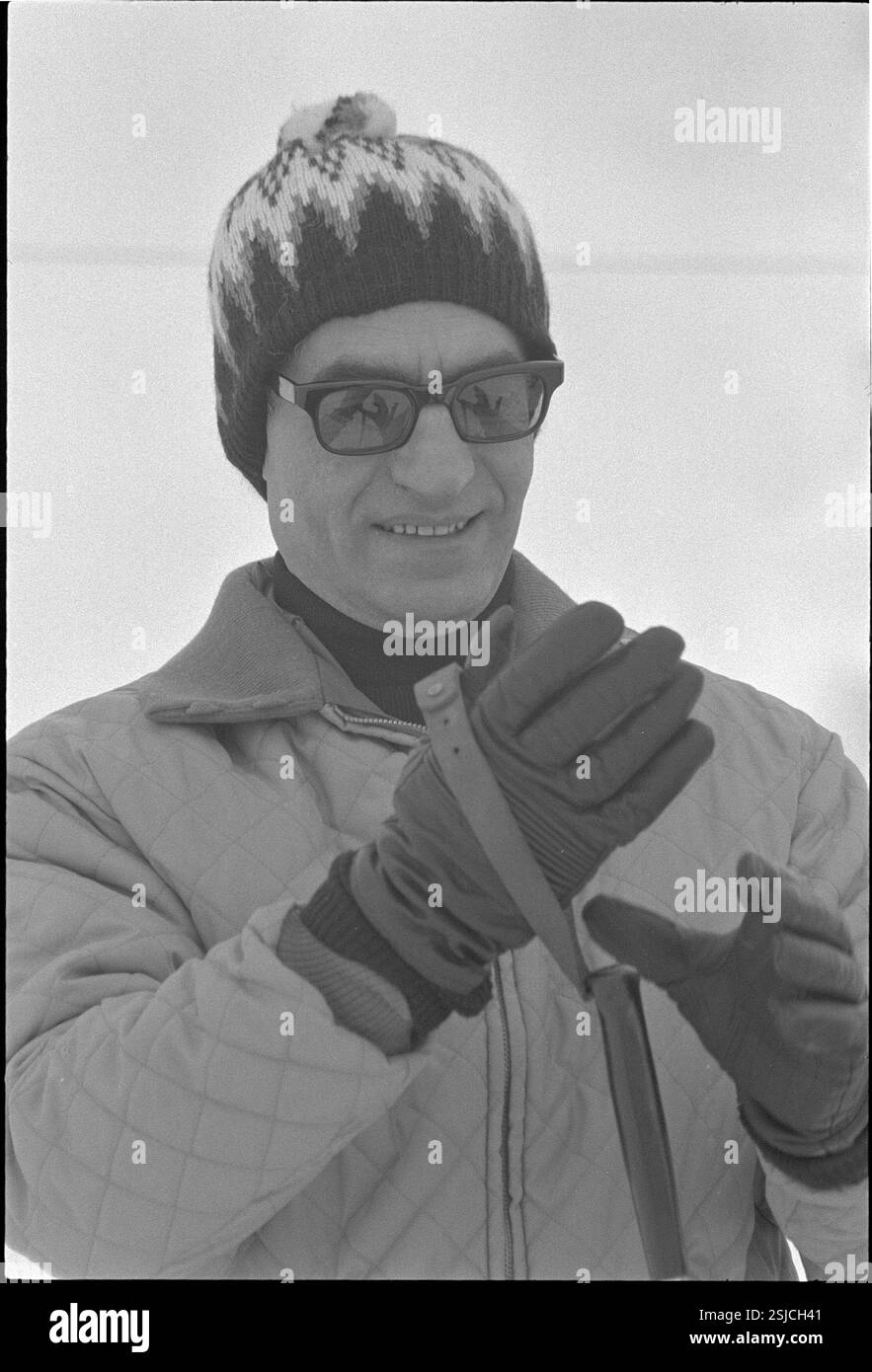 Reza Pahlavi, Schah von Persien, in Zürs, 1966#Reza Pahlavi, Shah of ...
