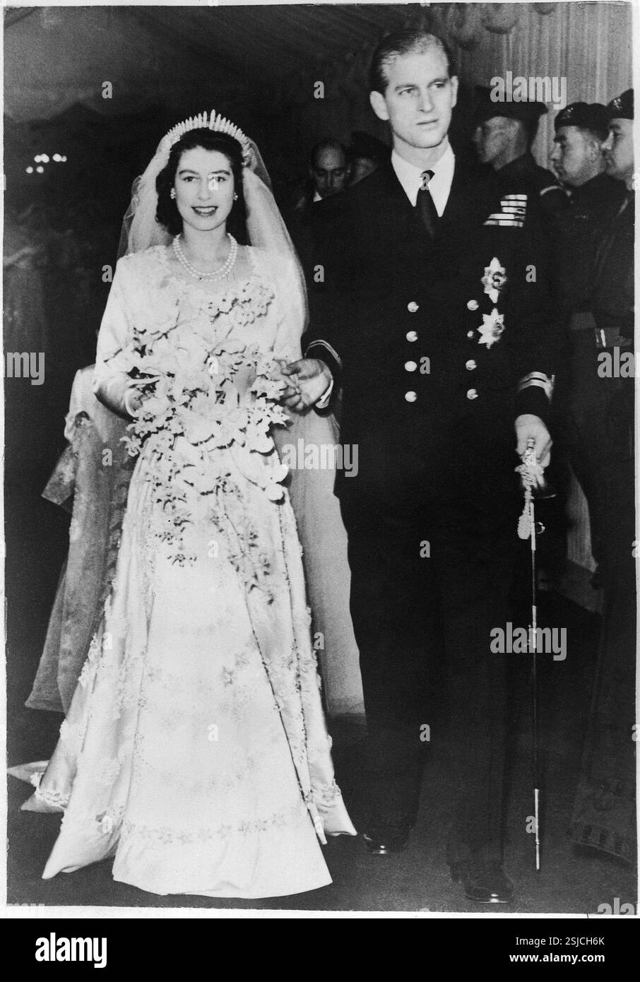 Hochzeit von Elizabeth II. und Lt. Philip Mountbatten#Wedding of Elizabeth II. and Lt. Philip ...