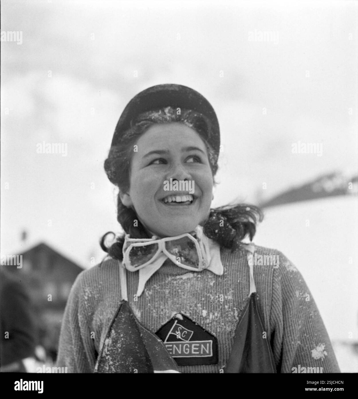 Skirennfahrerin Irene Molitor, 1950#Skier Irene Molitor, 1950- RDB BY ...
