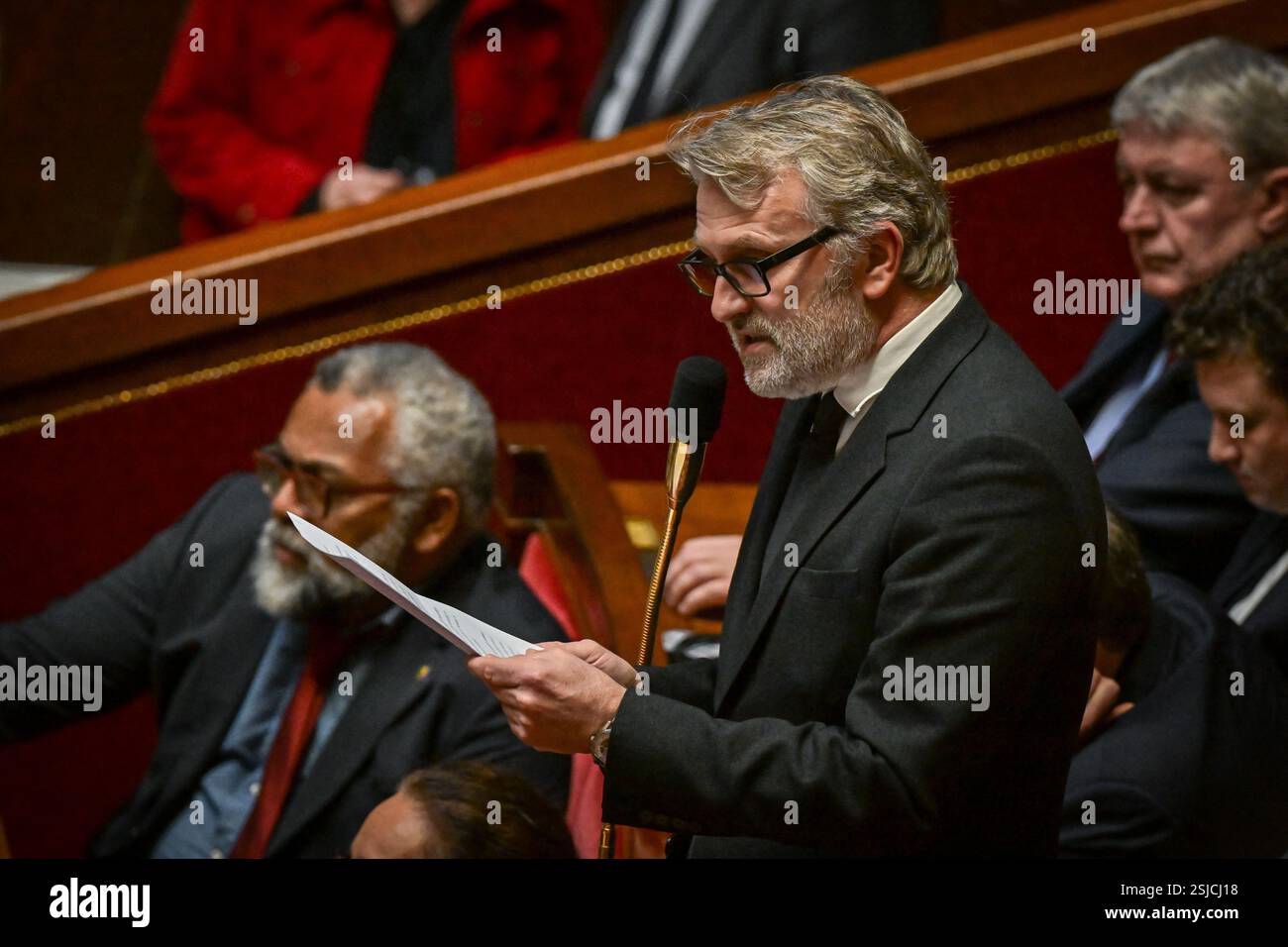 Paris, France. 11th Feb, 2025. French MP for the "Gauche Democrate et ...