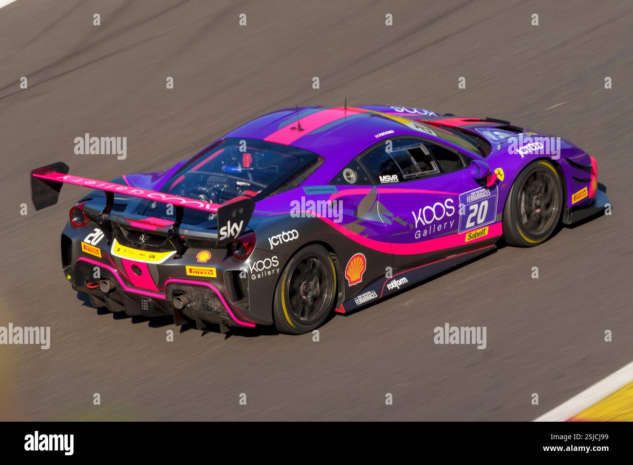 Ferrari 488 Challenge racing Cars on a European Circuit Stock Photo - Alamy