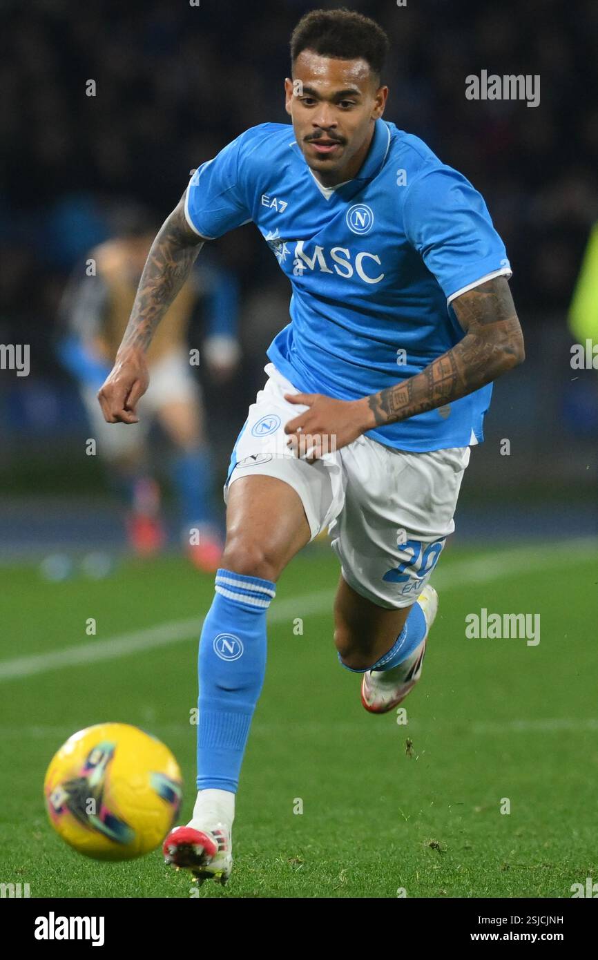 Napoli, Italy. 09th Feb, 2025. Cyril Ngonge of SSC Napoli in action ...