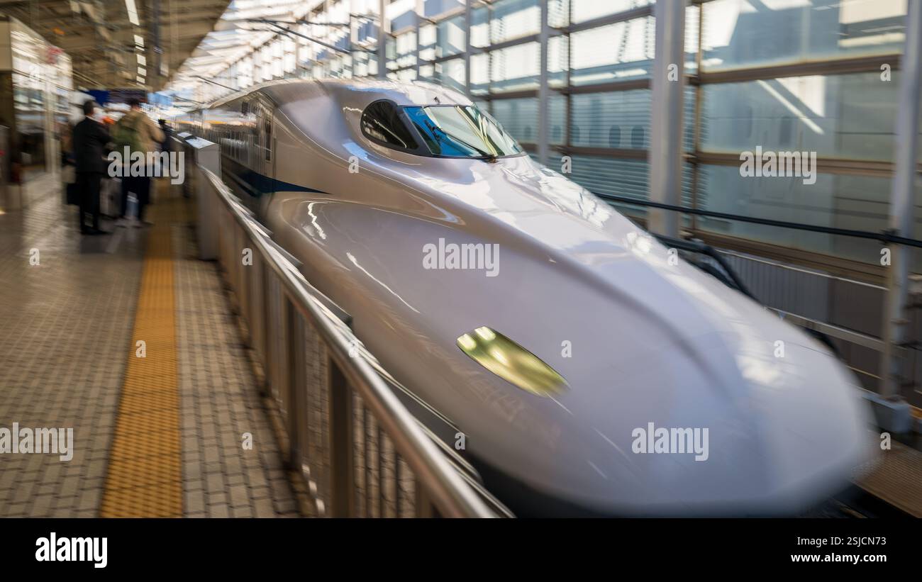 Shinkansen or Bullet Train, High Speed Train and Station, Japan Stock Photo - Alamy