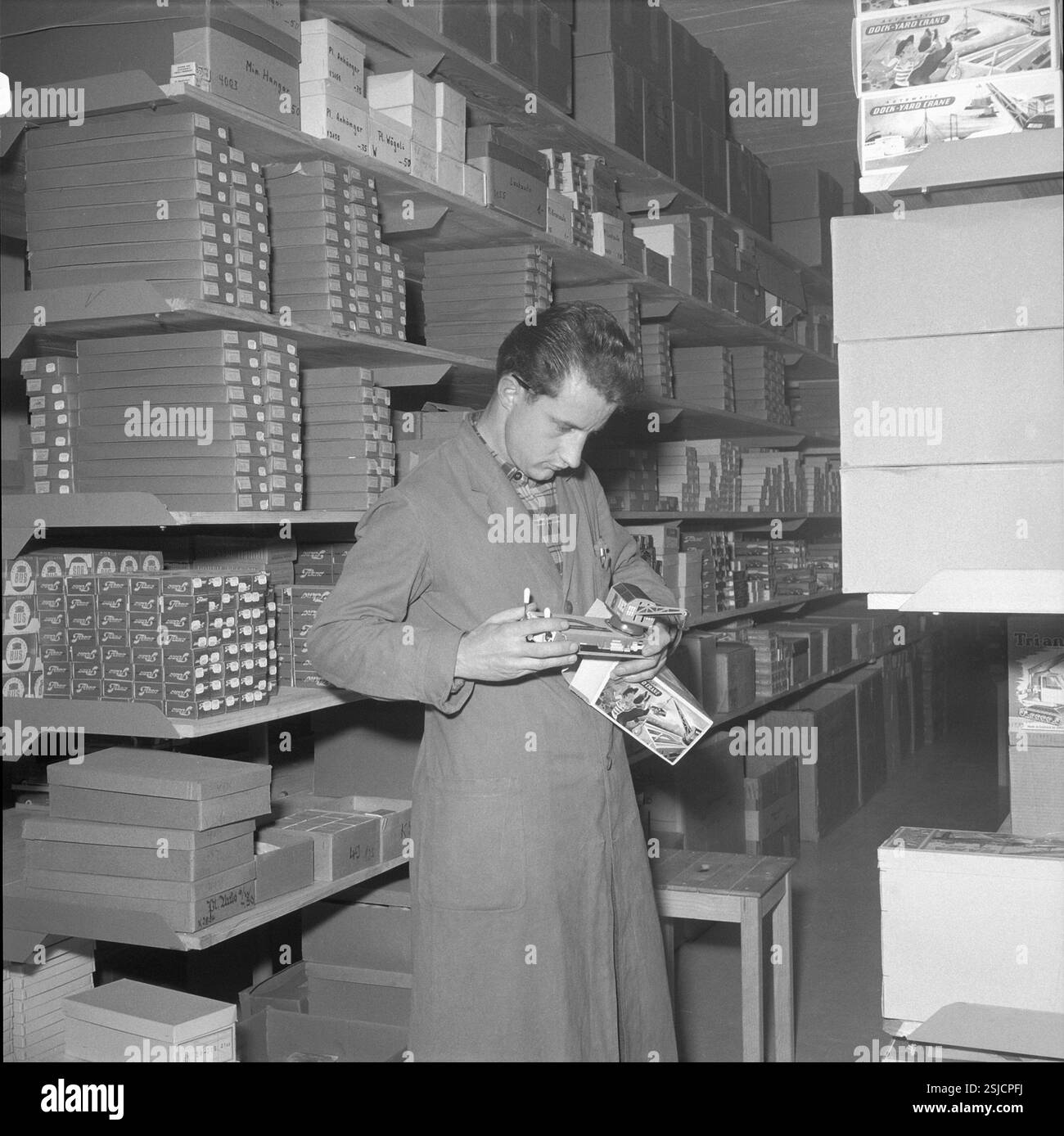 Lagerhalle von Franz Carl Weber, 1955#Warehouse of Franz Carl Weber ...