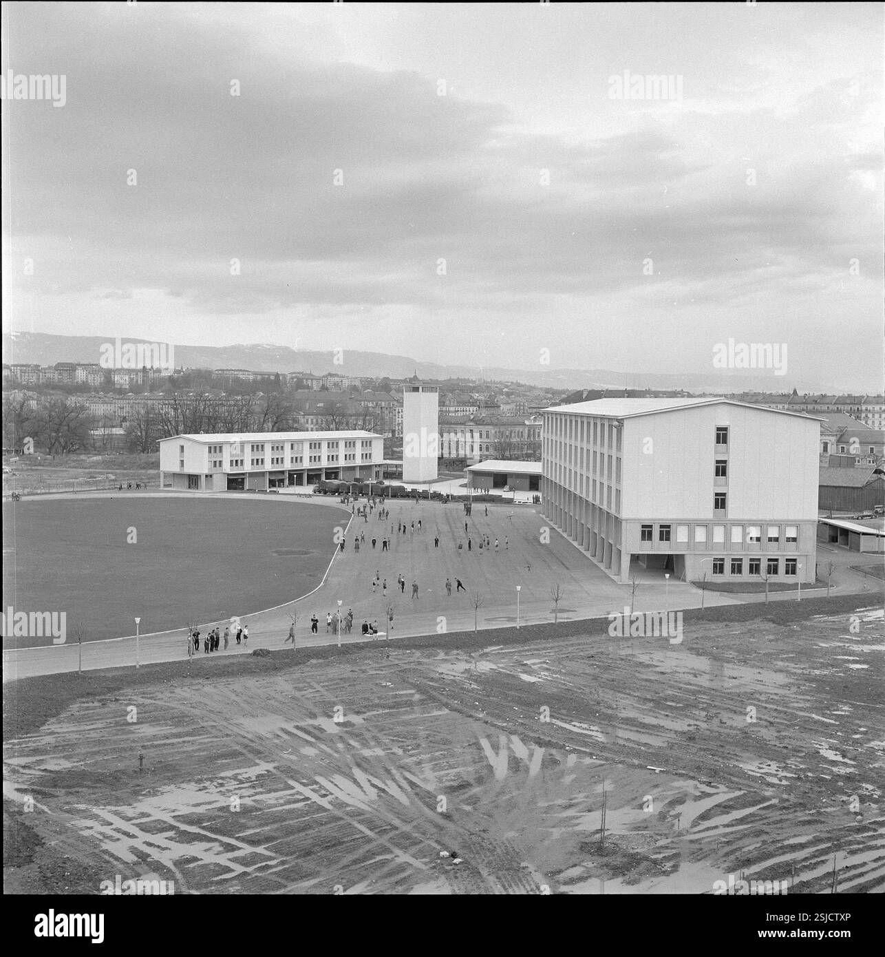 Neue Kaserne Genf 1958#New barracks Geneva 1958 Stock Photo - Alamy