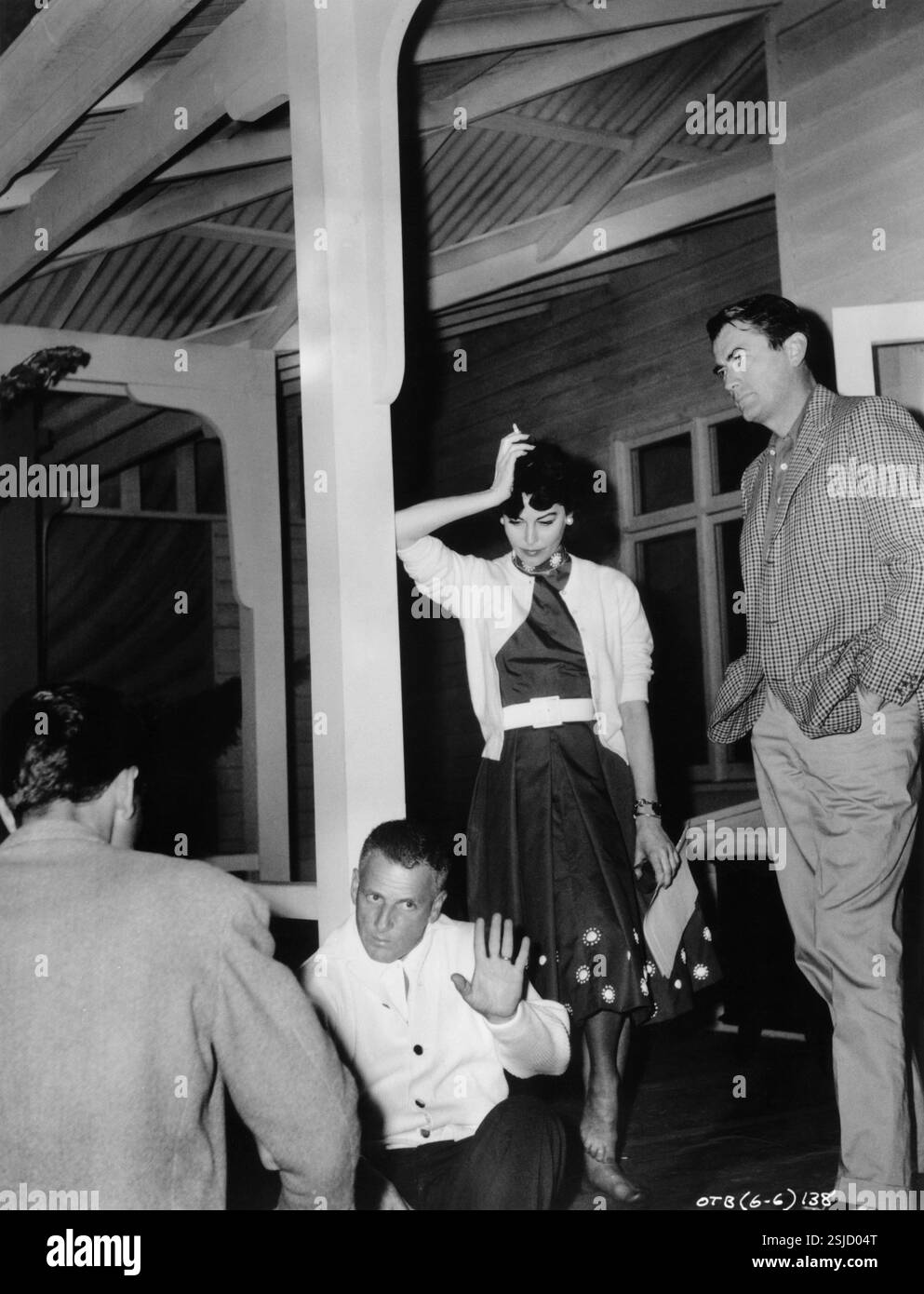 Gregory Peck, Ava Gardner, Stanley Kramer on the set On the Beach Year ...