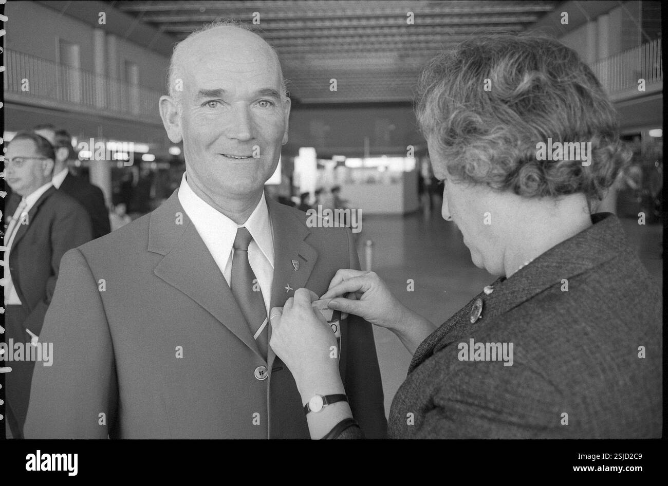 Henri Chammartin mit Ehefrau 1968#Henri Chammartin with his wife 1968 ...