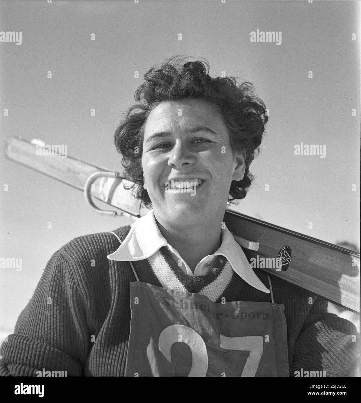 Skirennfahrerin Irene Molitor, 1950#Skier Irene Molitor, 1950- RDB BY ...