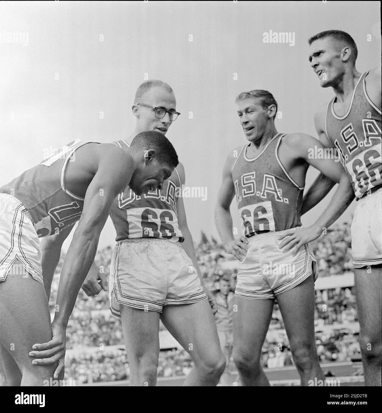 Rom 1960: Final 4x400m Staffel, Sieger USA#Rome 1960: final 4x400m ...