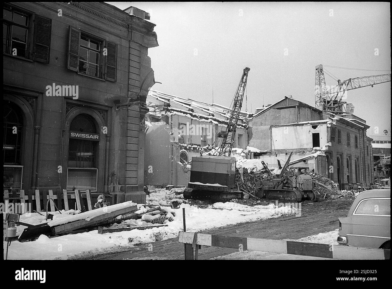 Abbruch des alten Bahnhofs, Bern 1968#Demolition of the old Train ...