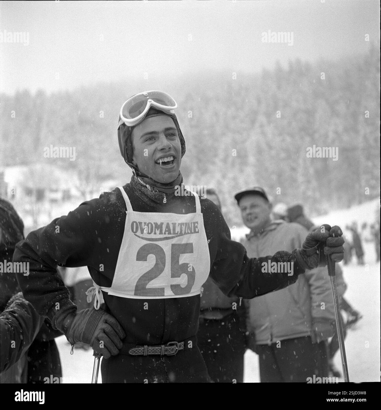 Sieger der Lauberhornabfahrt 1960: Willy Bogner#Winner of the 1960 ...