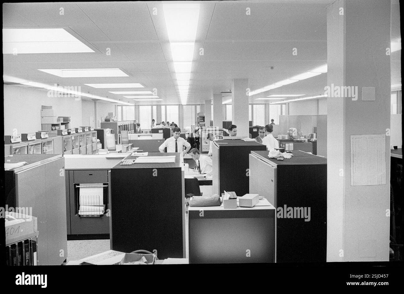 Rechenzentrum im Swissair Verwaltungsgebäude 1967#Computer centre at ...
