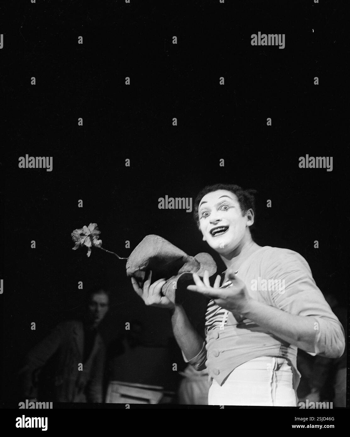 Pantomime Marcel Marceau im Zürcher Schauspielhaus, 1954#Mime Marcel ...