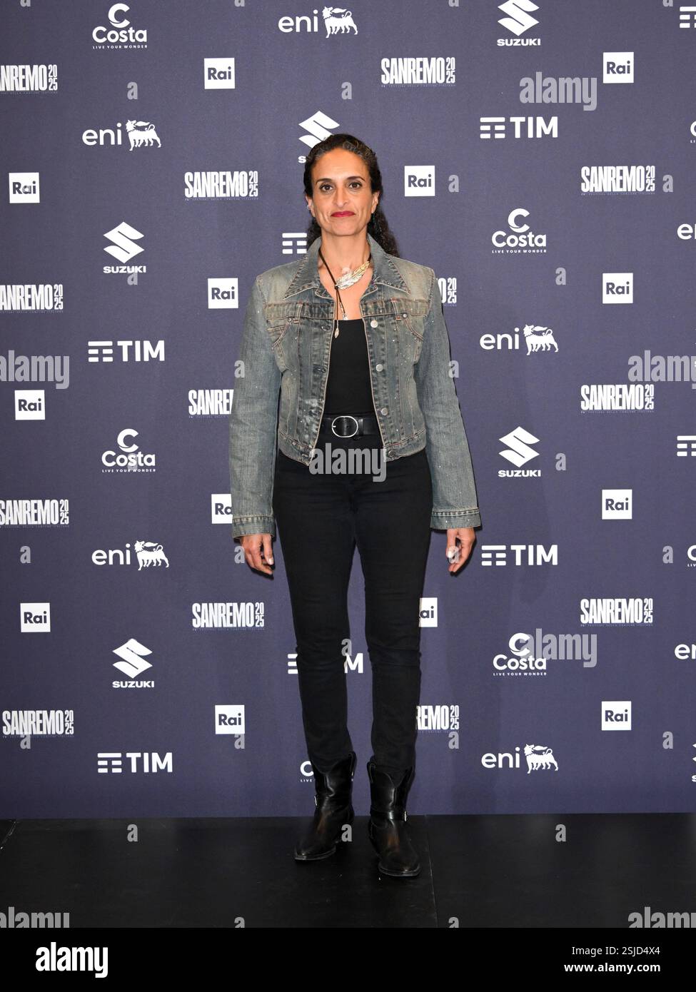 Sanremo, Italy. 11th Feb, 2025. Photocall Noa, Mira Awad. In the photo ...