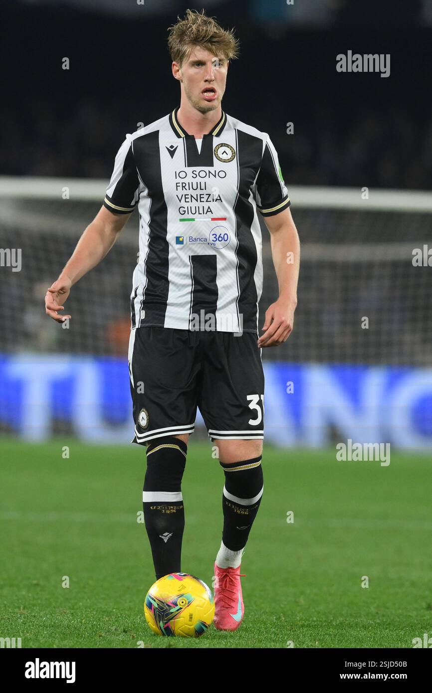 Napoli, Italy. 09th Feb, 2025. Thomas Thiesson Kristensen of Udinese ...