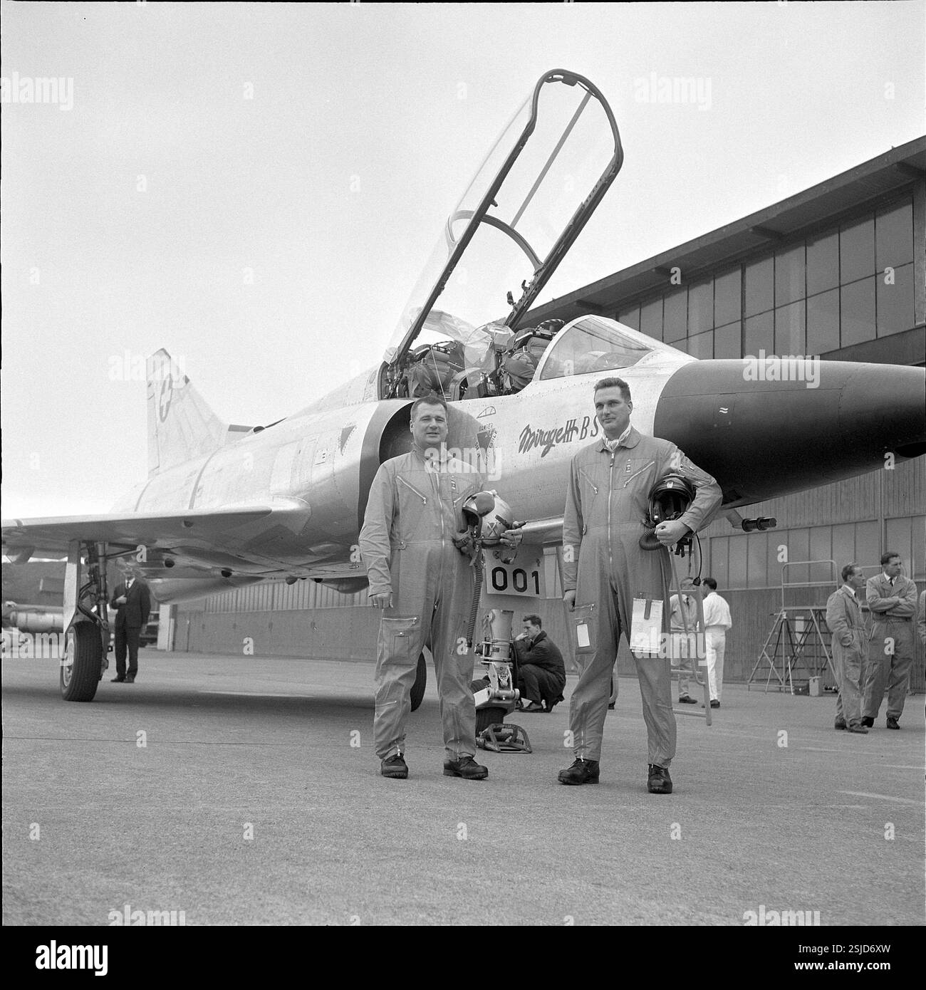 Erster Mirage Militärjet der Schweizer Luftwaffe, Emmen 1964#First ...
