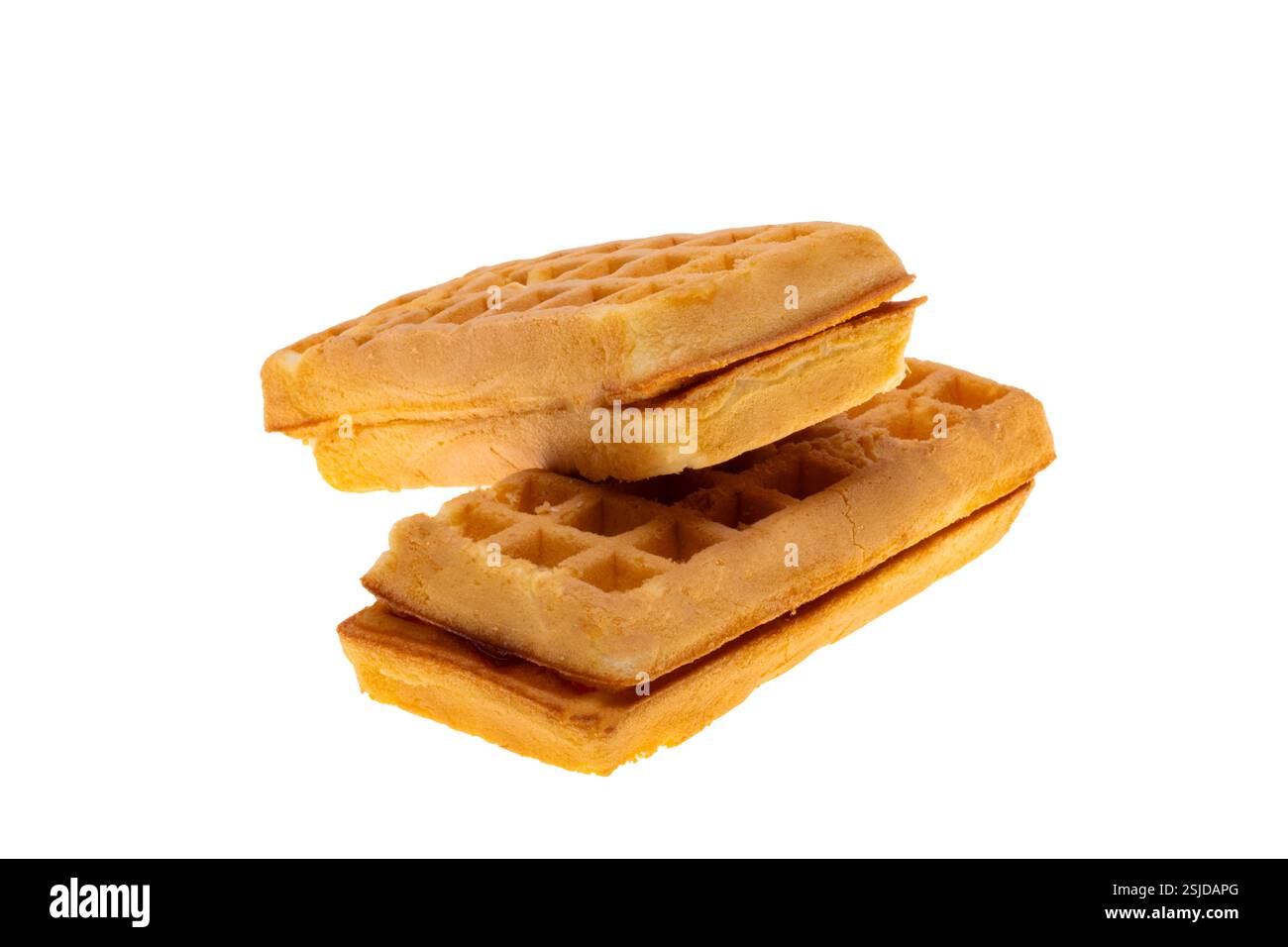 sponge wafers isolated on white background Stock Photo - Alamy