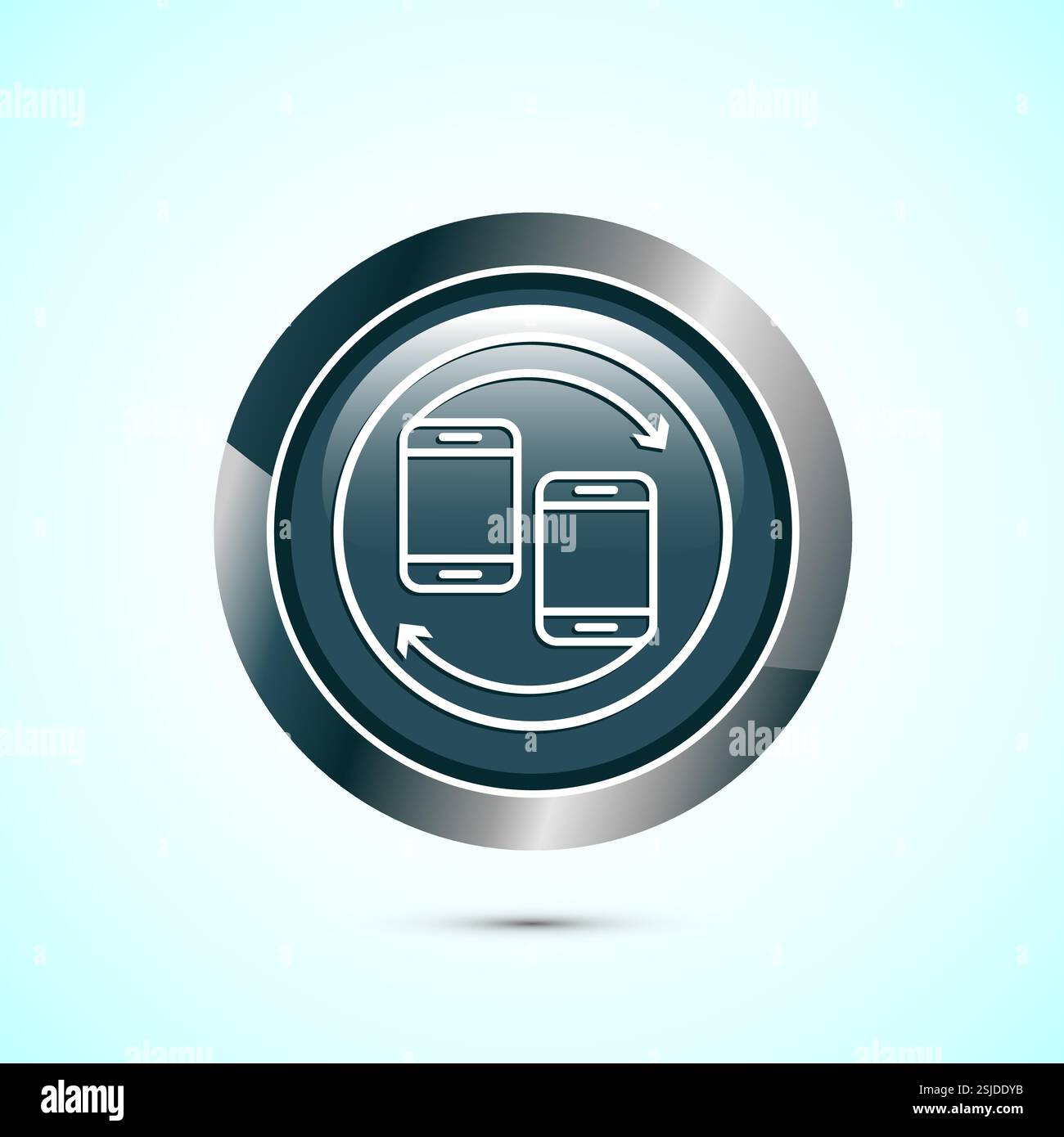Data exchange icon design illustration, Data transfer sign for apps and ...