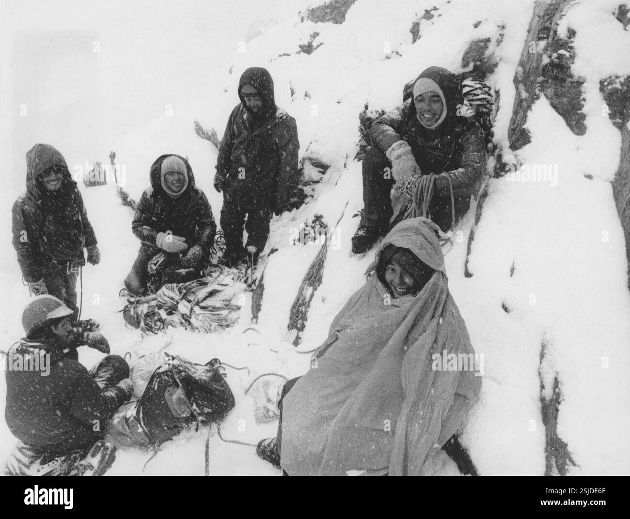 Sommer-Direttissima-Route der Eiger-Nordwand, 1969; japanische ...