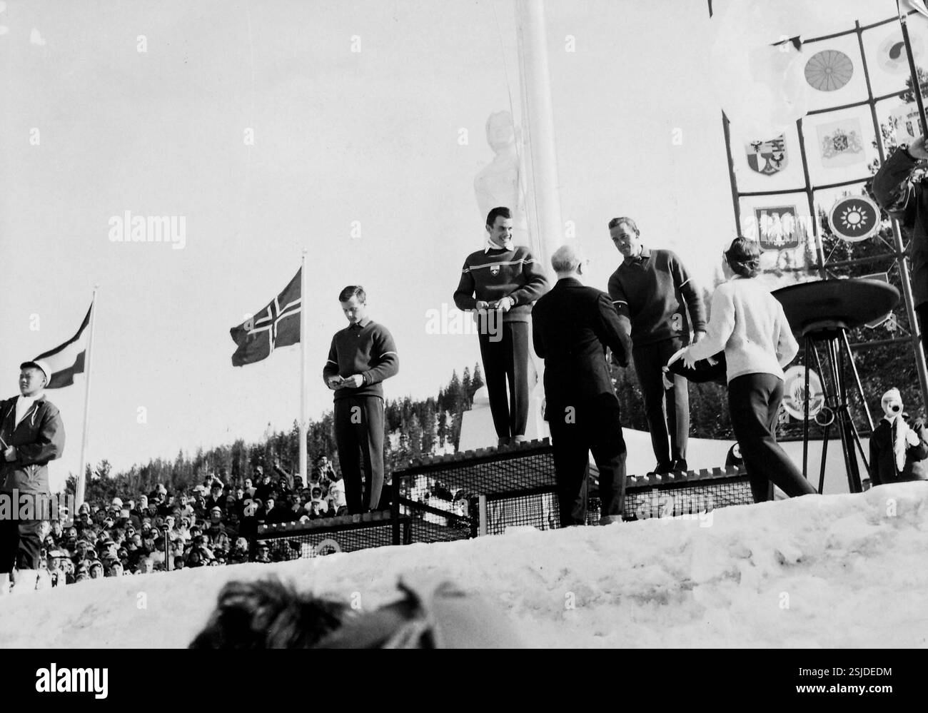 Olympische Winterspiele in Squaw Valley 1960: Roger Staub gewinnt vor ...