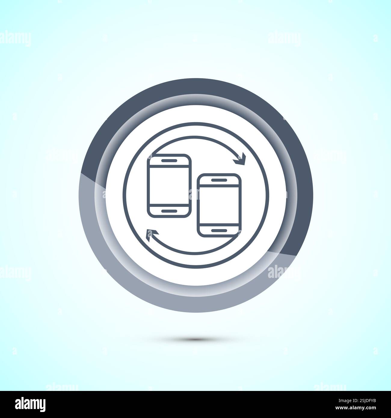 Data exchange icon design illustration, Data transfer sign for apps and ...