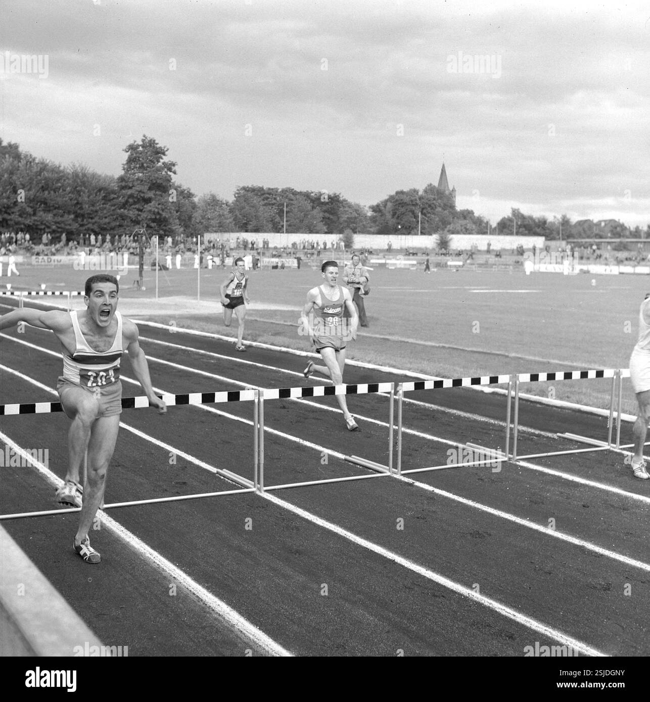 Leichtathletik-SM 1956 Basel: 400m Hürden#Swiss track and field championships 1956 Basle: 400m ...