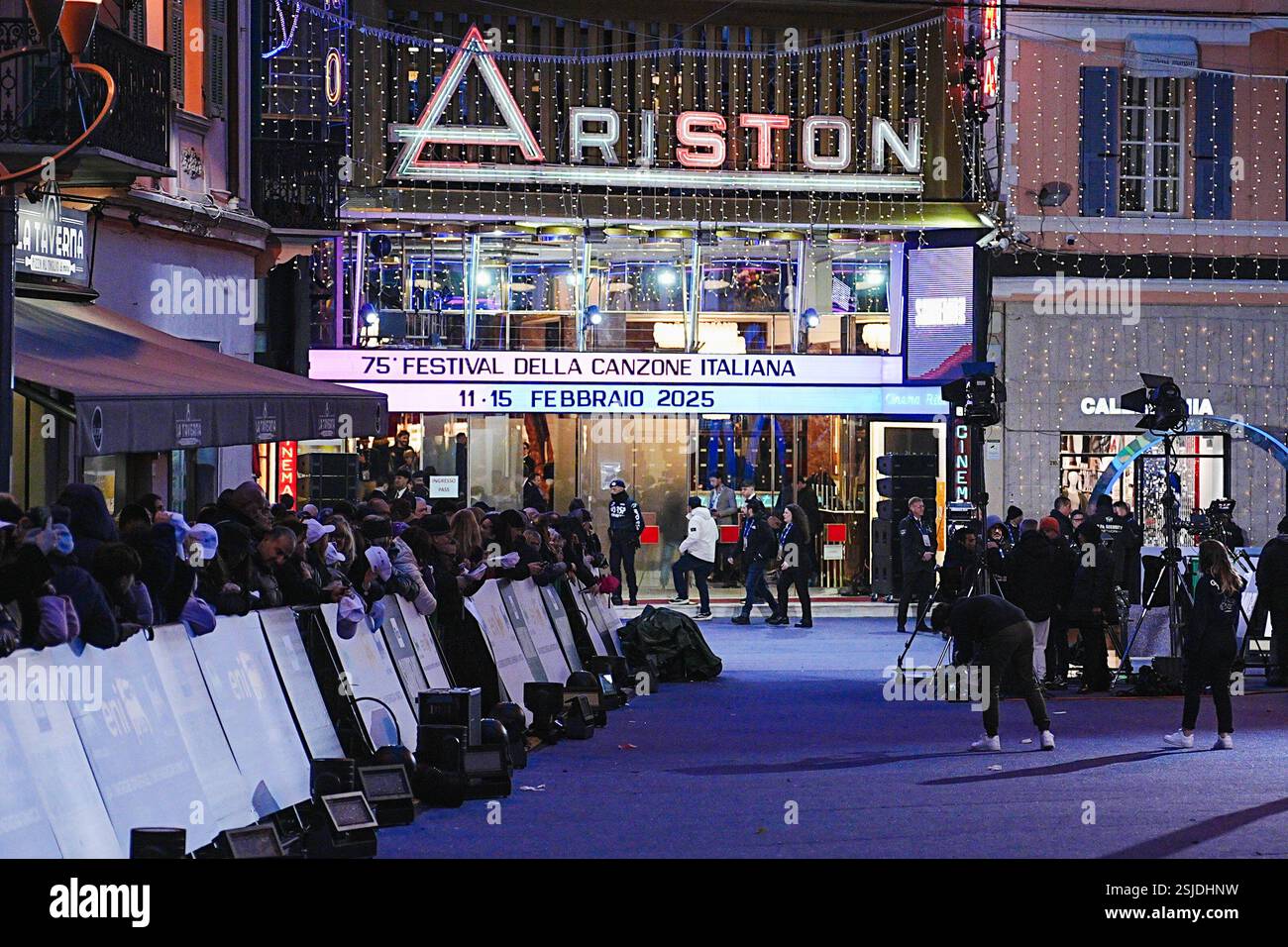 General view of Sanremo before the first evening of 75th edition of the ...