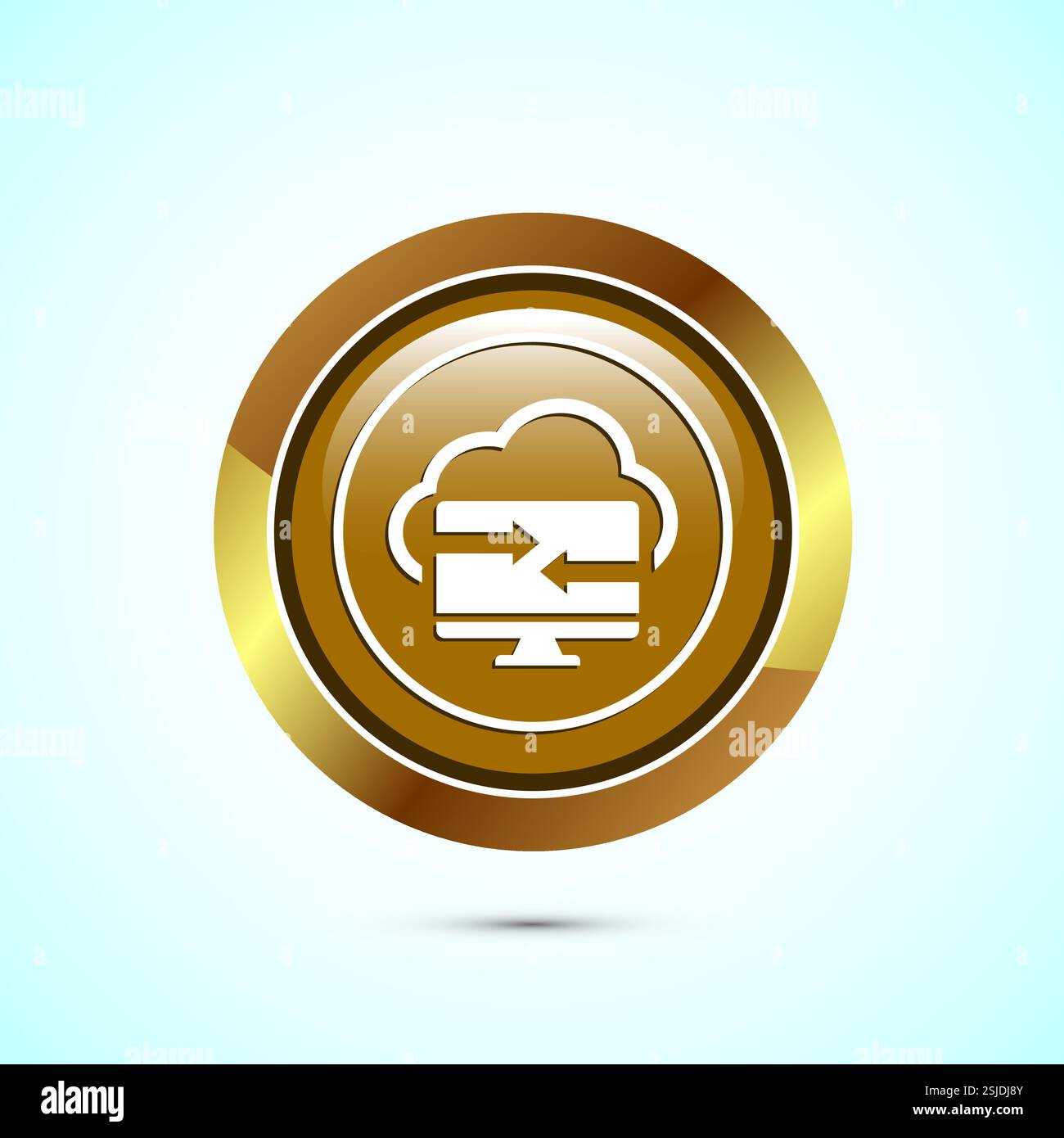 Data exchange icon design illustration, Data transfer sign for apps and ...