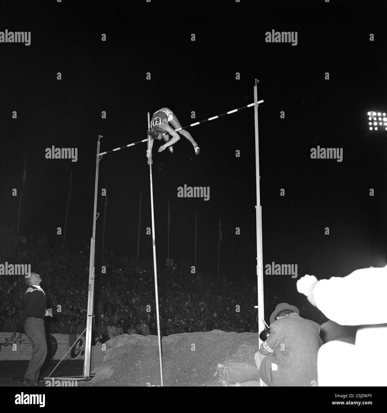 Leichtathletik-EM 1954 Bern, Final Stab: Eeles Landström siegt# ...