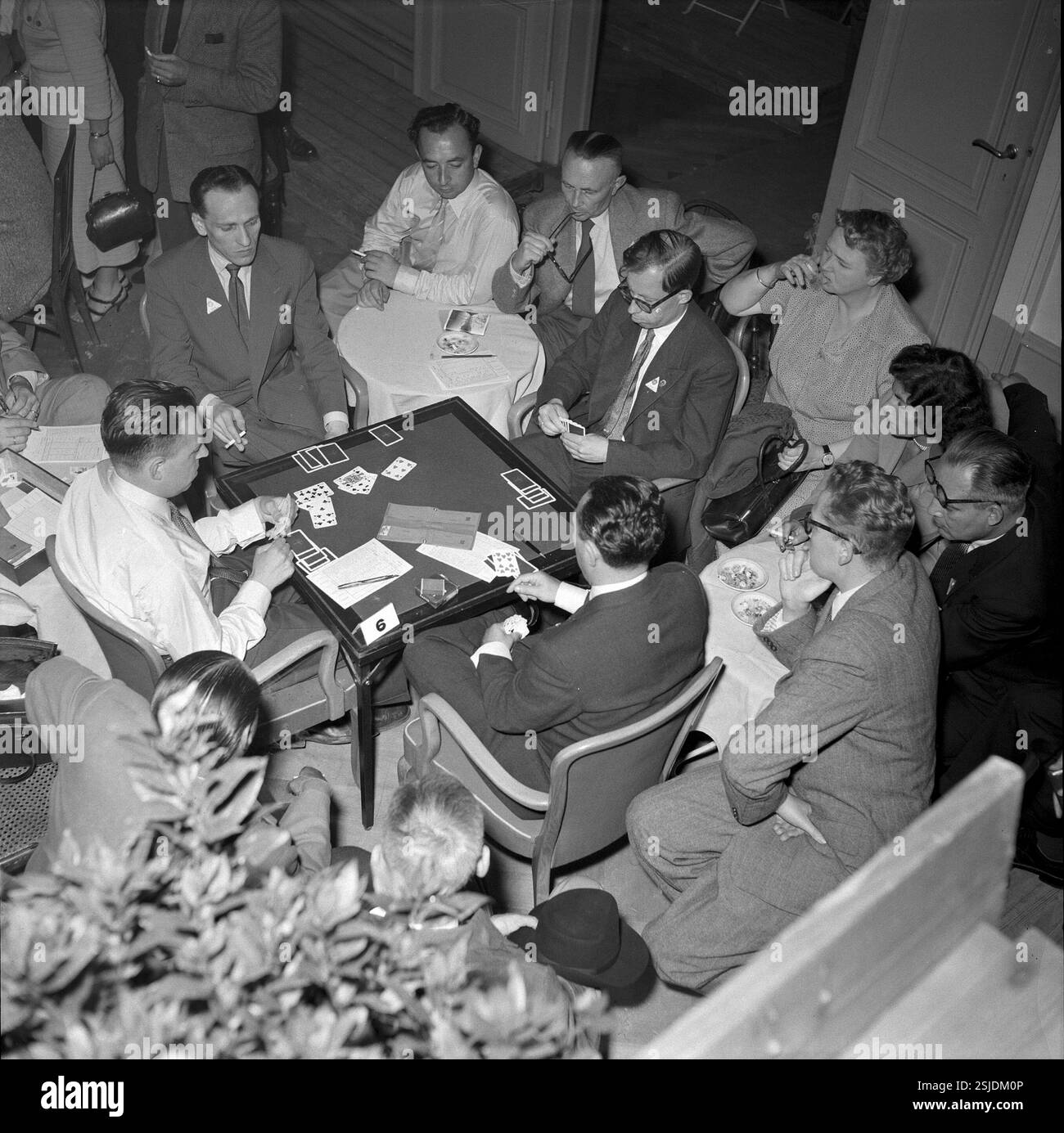 Bridge-Turnier, Europameisterschaften 1954 in Montreux: Holland-Belgien ...