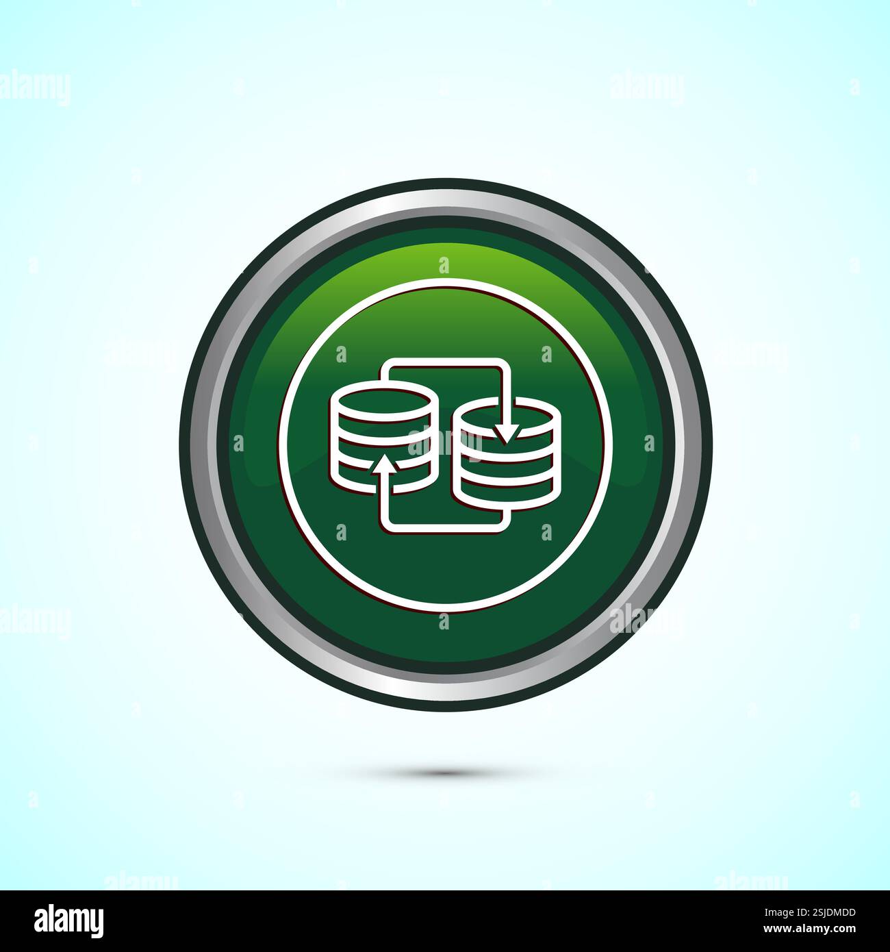 Data exchange icon design illustration, Data transfer sign for apps and ...