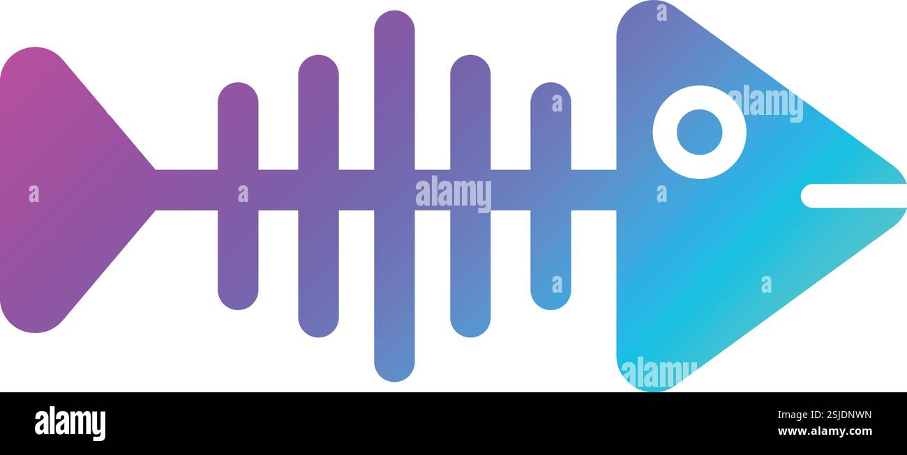 Fish bones icon set Cut Out Stock Images & Pictures - Alamy