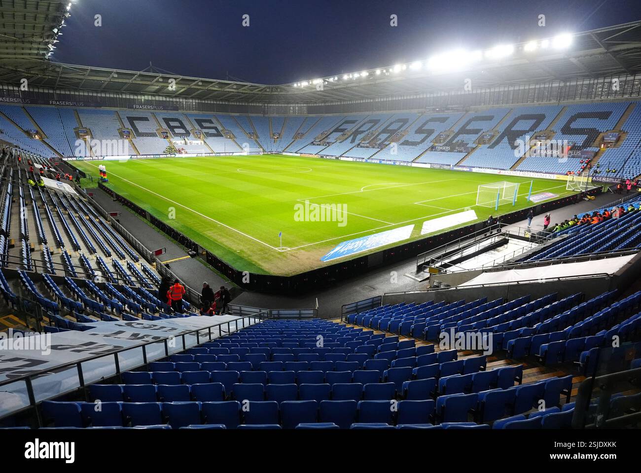 A general view of the pitch and stands ahead of the Sky Bet ...
