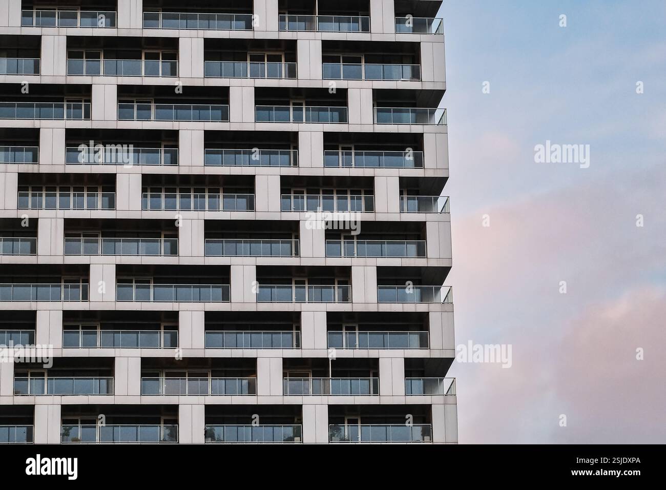 Urban condominium building. Isolated structures perfect for real estate ...