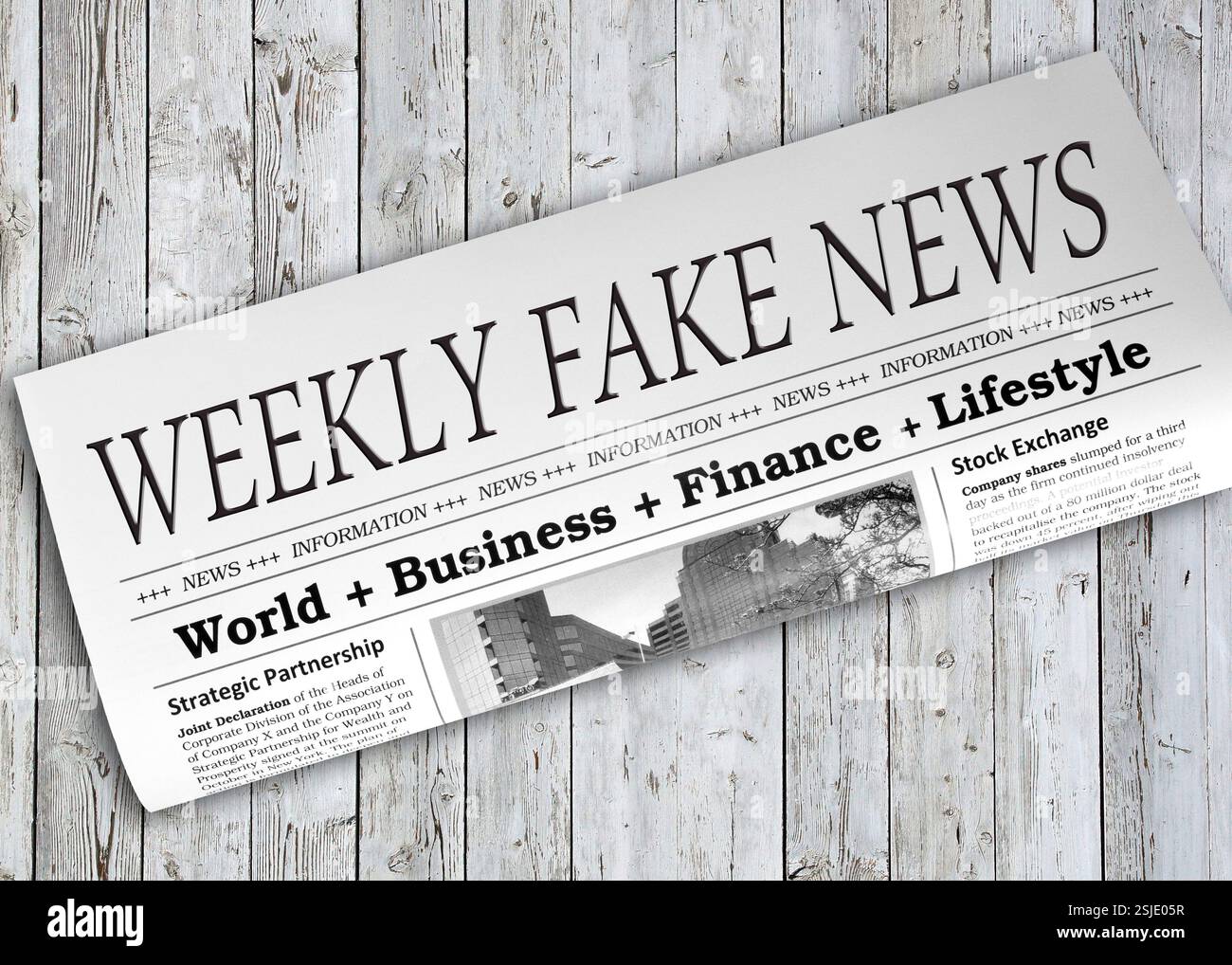 Weekly Fake News - Lying press Stock Photo - Alamy