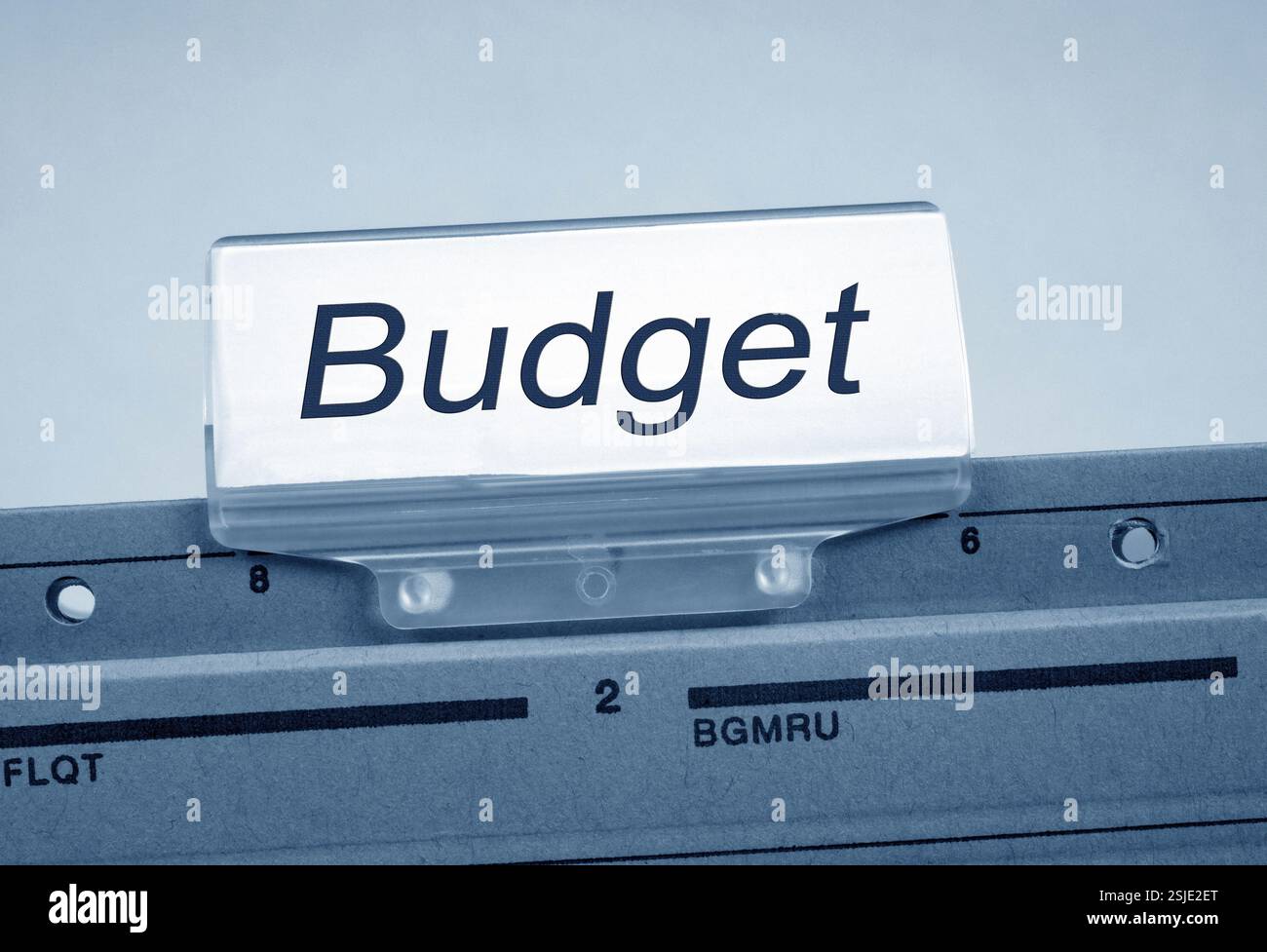 Budget folder in the office Stock Photo - Alamy