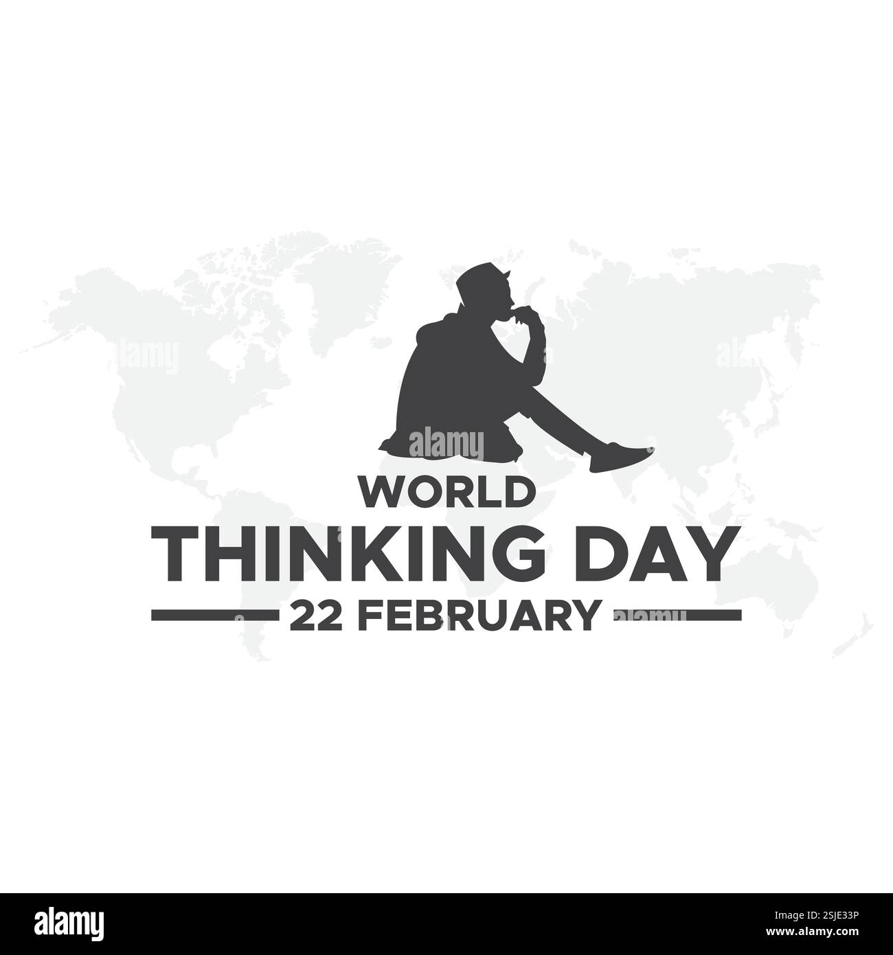 World Thinking Day celebration around the world. Vector Illustration ...