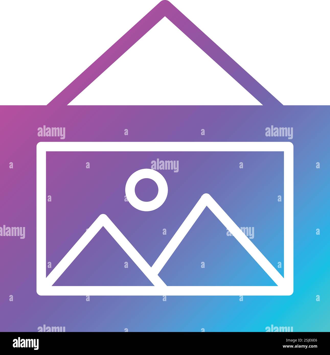 Pictures line icon Stock Vector Images - Alamy