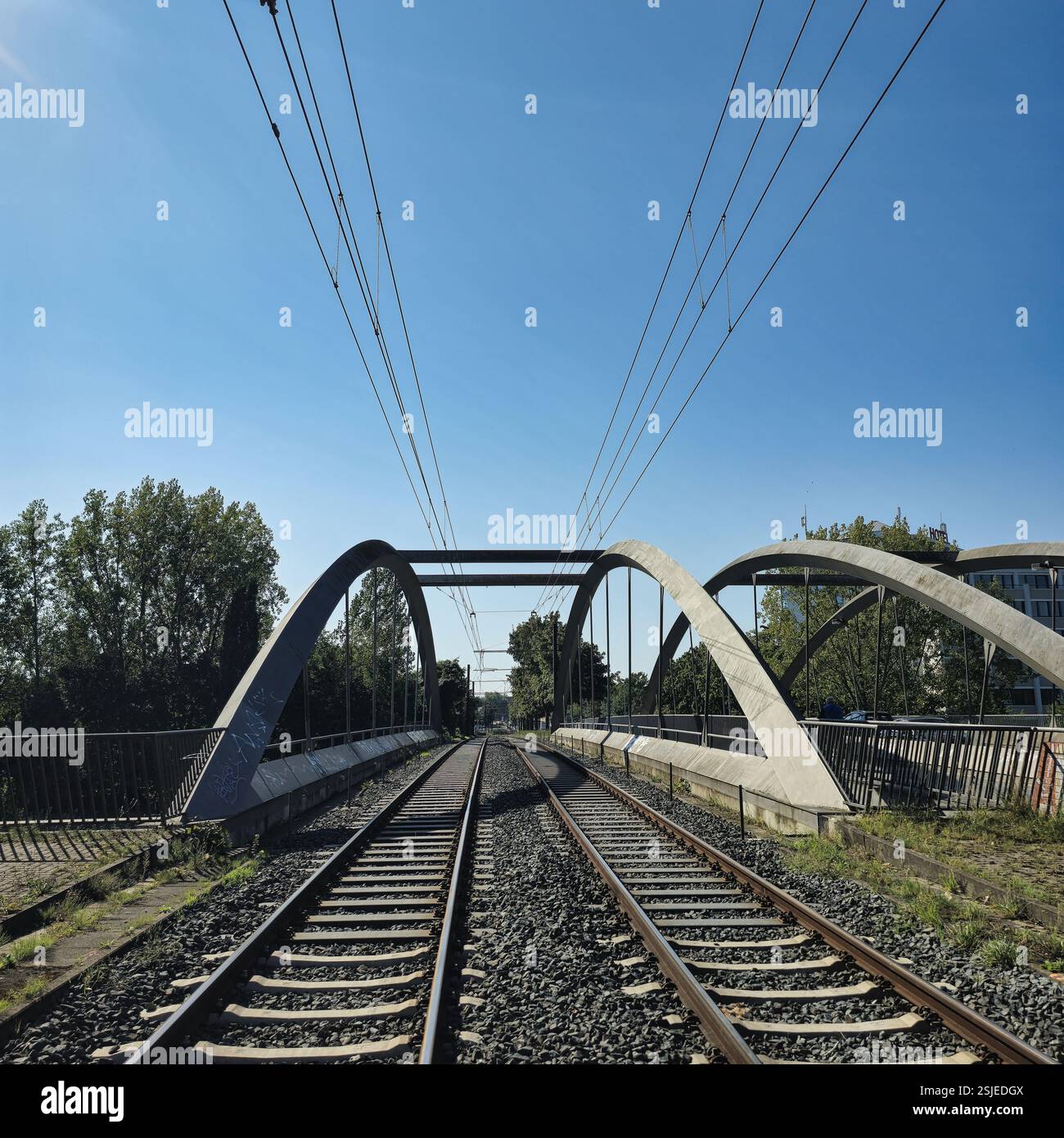 A breathtaking and stunning railway bridge magnificently showcases the ...