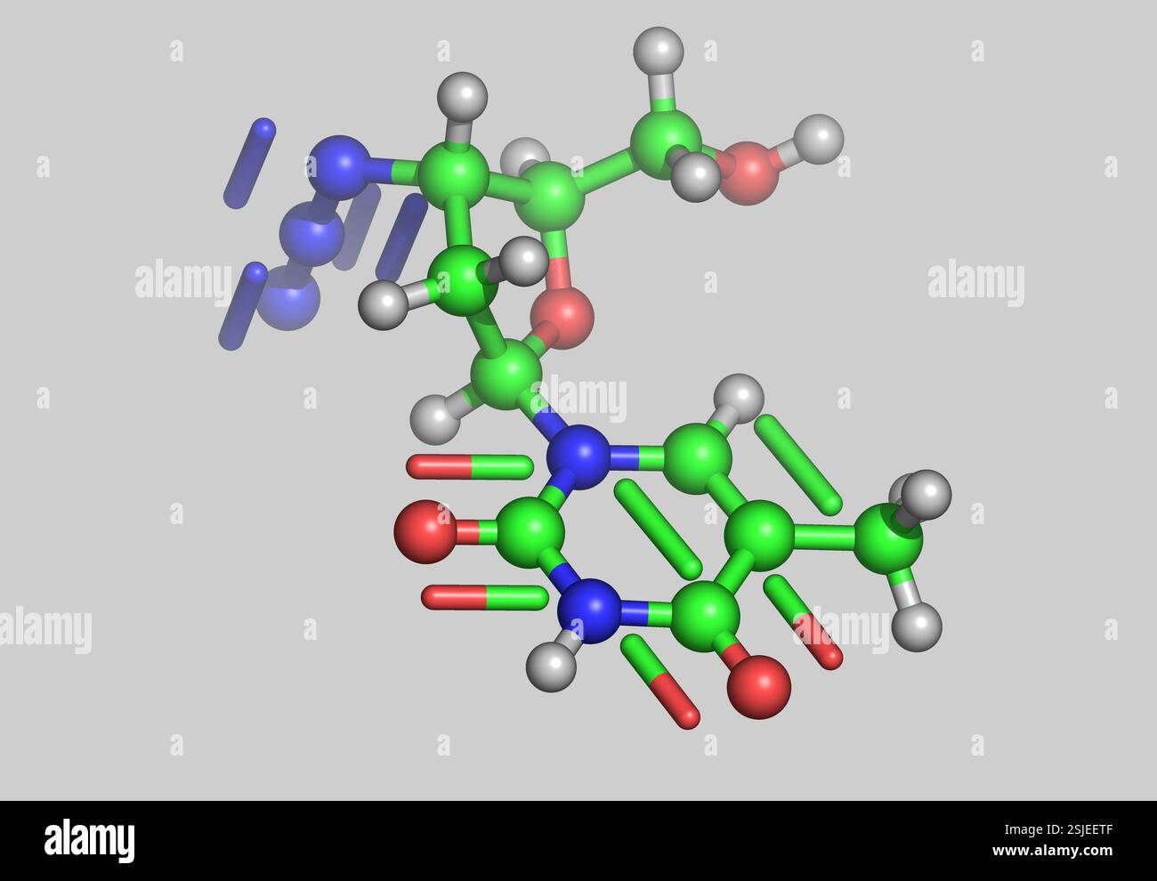 AIDS drug as a molecular model Stock Photo - Alamy