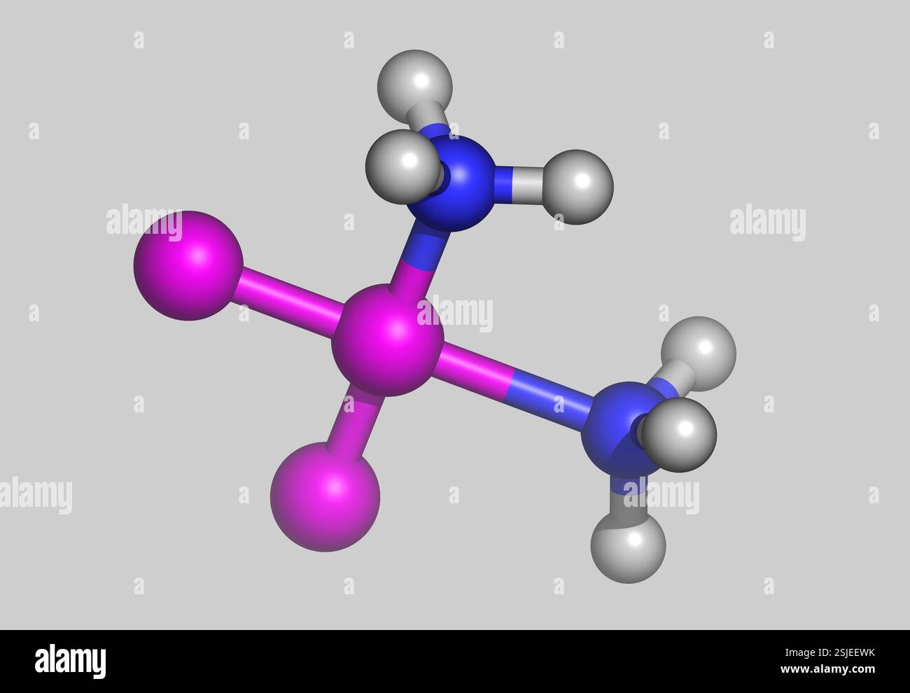 Platinum complex as a molecular model Stock Photo - Alamy