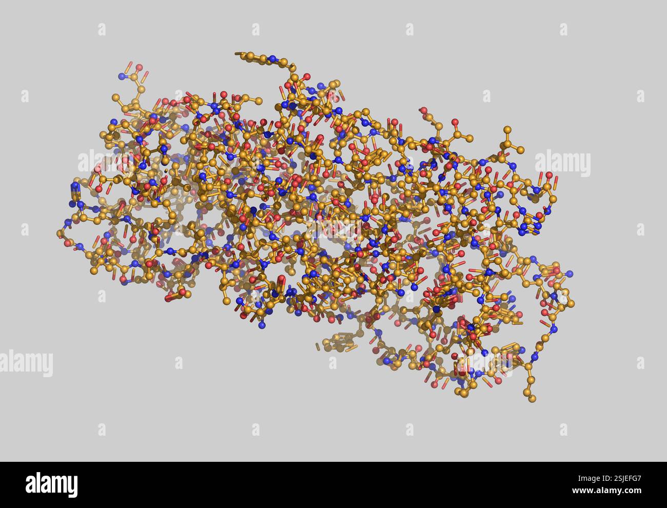 HIV protein as a molecular model Stock Photo - Alamy