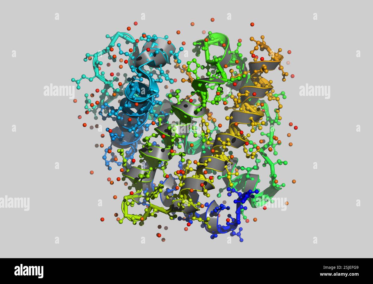 Blood pigment as a molecular model Stock Photo - Alamy